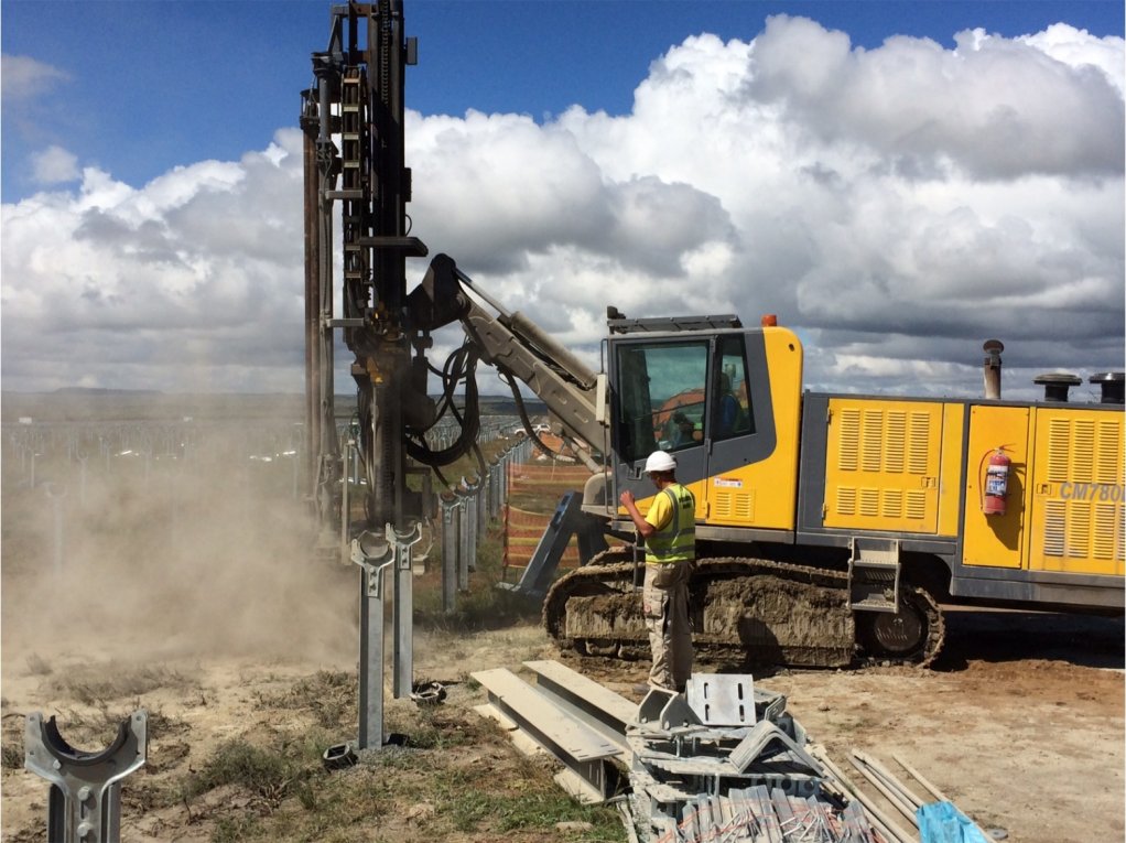 Atlas Copco Surface Drill Rig used by BMI Drilling on PV Solar Projects