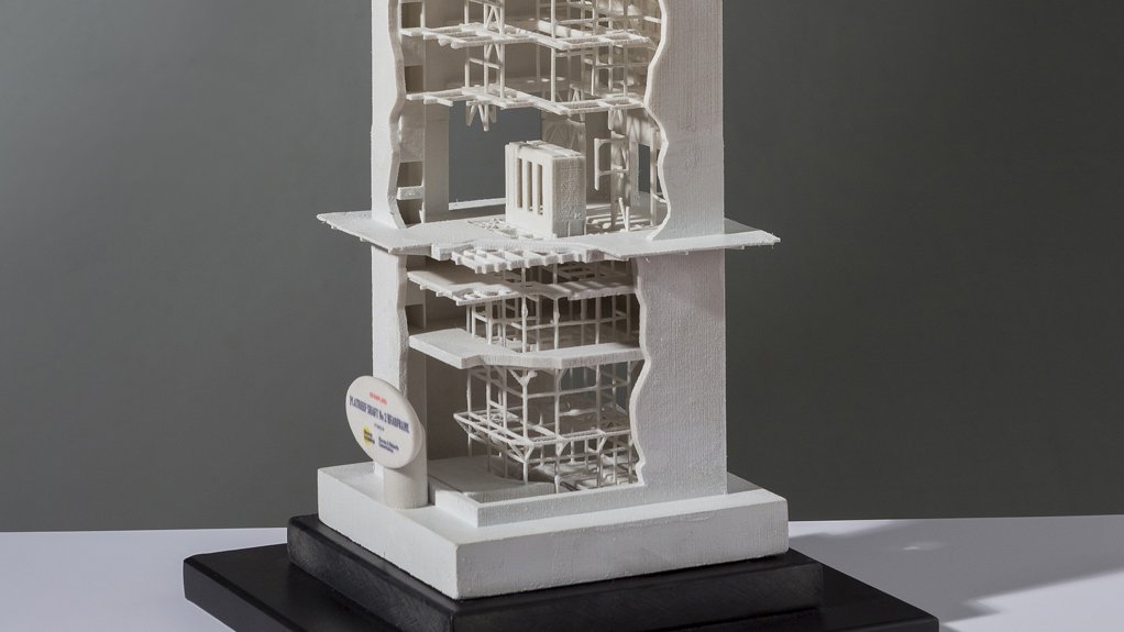 Headframe modelled with 3D technology