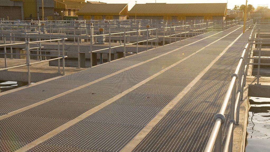 Mentis grating and handrailing beat corrosion in wastewater industry