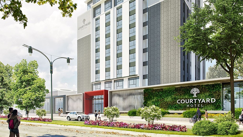 Courtyard Hotel Waterfall City nearing completion