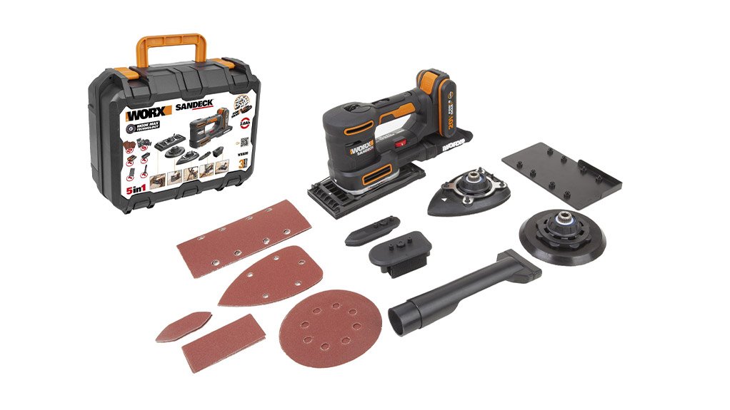 Another new unique winner from WORX is the cordless 5 in 1 SANDECK WRX ...