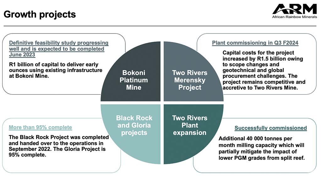 African Rainbow Minerals to deliver early ounces from Bokoni platinum mine