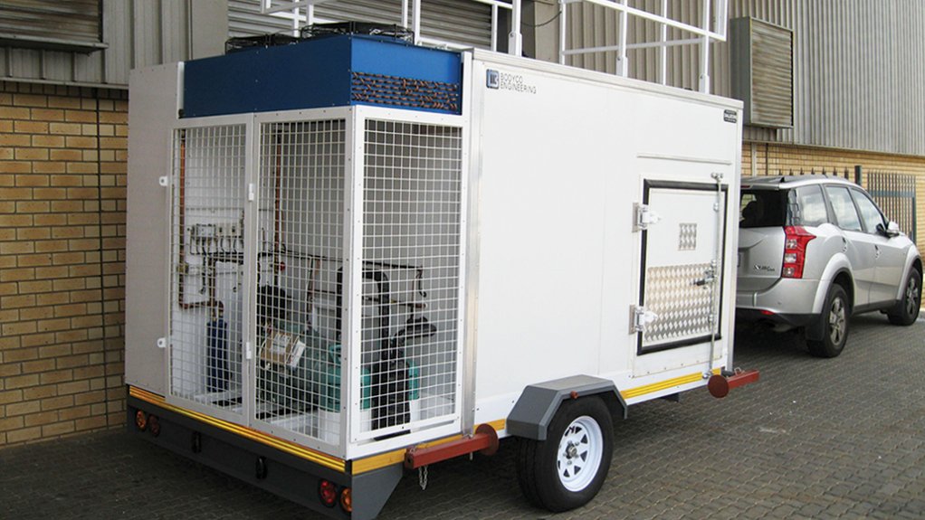 Mobile bush cooler facilitates easy on-site replacement