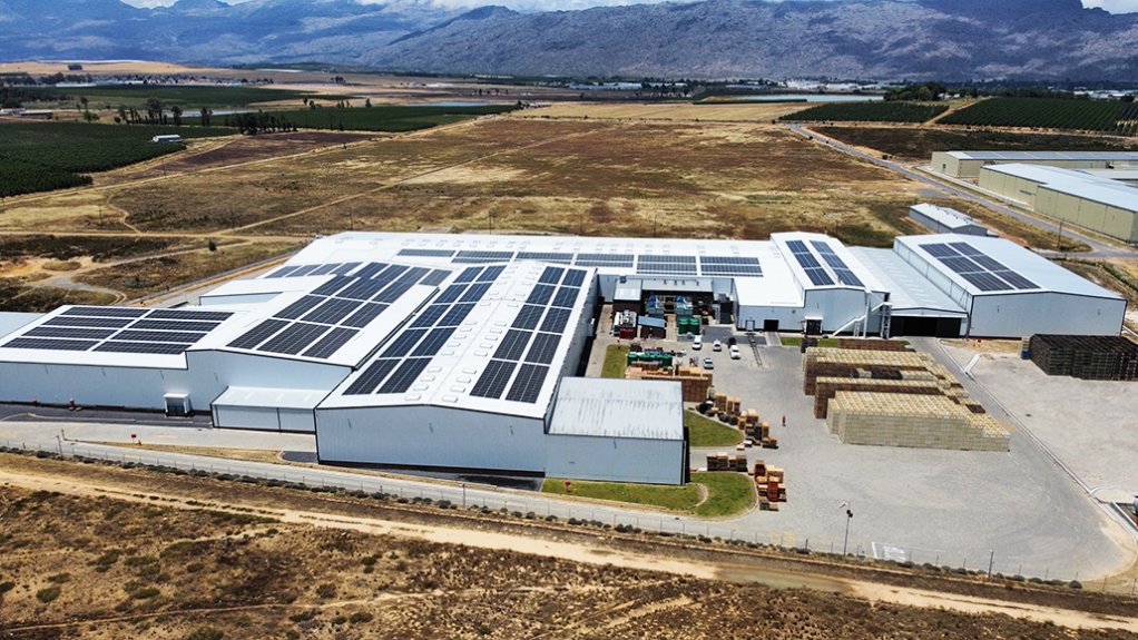 Large-scale solar installation for local operation